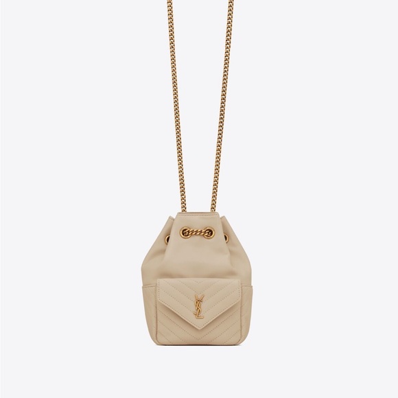 Yves Saint Laurent | Bags | Ysl Joe Mini Bucket Bag In Quilted Lambskin ...
